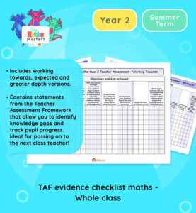 TAF Evidence Checklist For Maths | Whole Class Version | TAF Resources