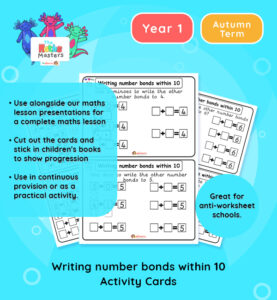 Year 1 Writing Number Bonds Within 10 Activity Cards | Time-saving ...