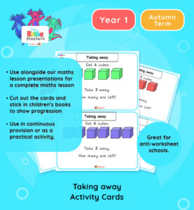 Year 1 Taking Away Activity Cards | Time-saving White Rose PDF