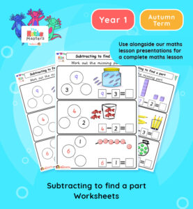 Year 1 Subtracting To Find A Part Worksheets | Time-saving White Rose PDF
