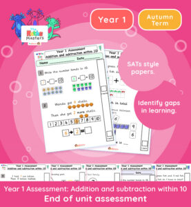 Year 1 Addition And Subtraction Within 10 Assessment | Maths Test Paper