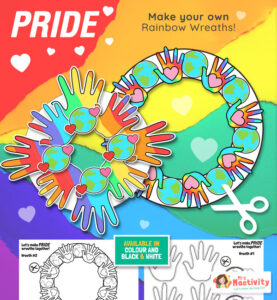 Pride Wreath Decorations | Pride Month Resources