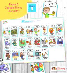 Phase 5 Digraph Rhymes Mat | Phase 5 Phonics Resources