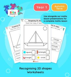 Year 1 Recognising 2D Shapes Worksheets | Time-saving White Rose PDF