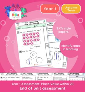 Year 1 Place Value Within 20 Assessment – Autumn Block 4