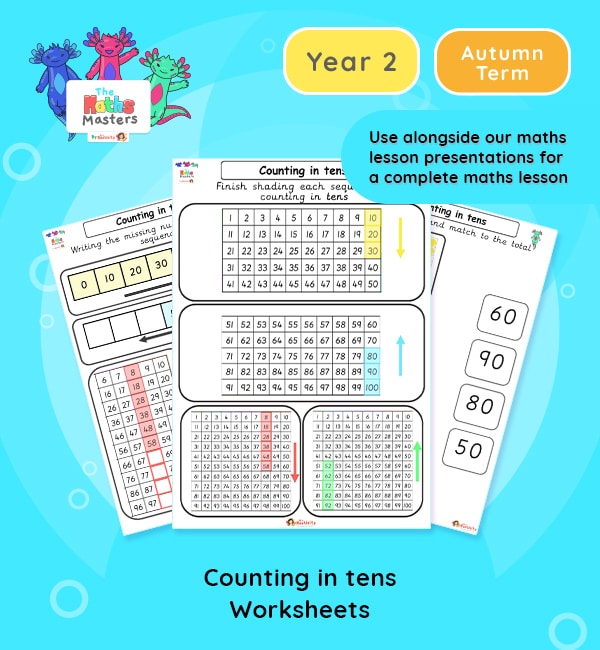 Year 2 | Counting In 10s Worksheets | Year 2 Place Value Worksheets