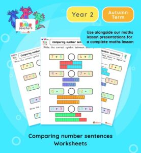 Year 2 | Comparing Number Sentences Worksheets | Year 2 Addition And ...