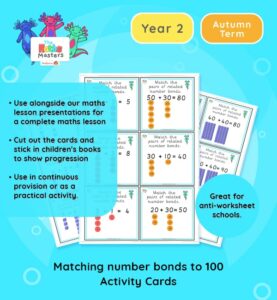 Year 2 | Matching Number Bonds To 100 Activity Cards | Year 2 Addition ...