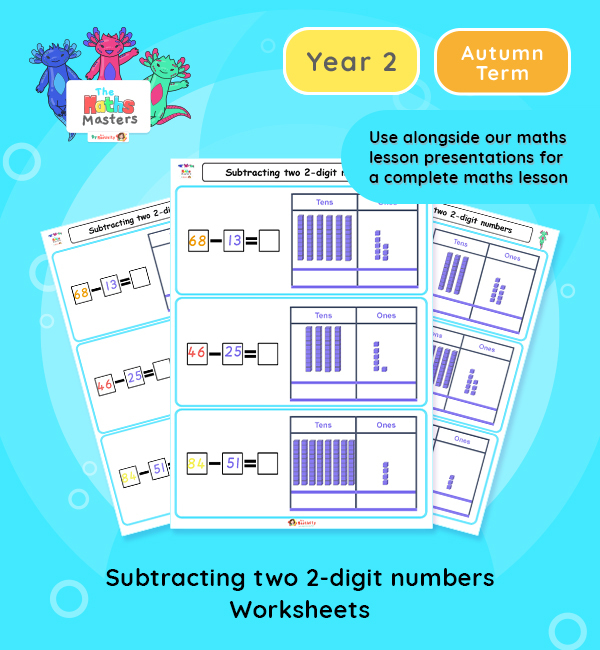 Year 2 Subtracting 2 Two Digit Numbers Without Crossing Ten 