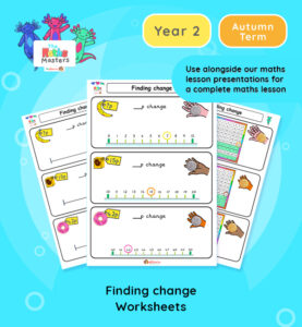 Year 2 | Finding Change Worksheets | Year 2 Money Maths Mastery Worksheets