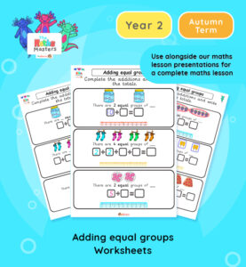 Year 2 | Adding Equal Groups Worksheets | Year 2 Multiplication And ...