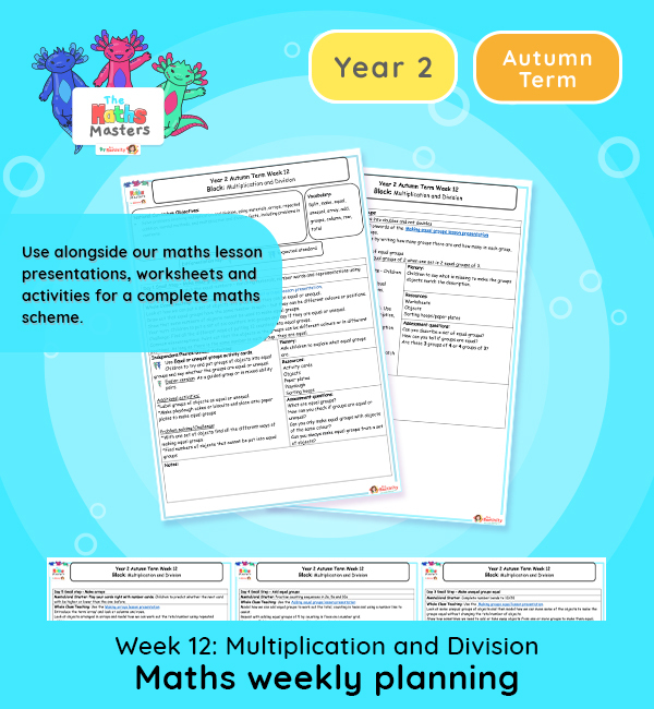 Year 2 Multiplication And Division Lesson Plan Autumn Block 4 Week 