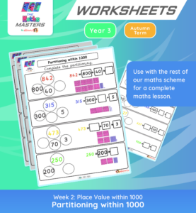Year 3 | Partitioning Within 1000 Worksheets | Year 3 Place Value ...