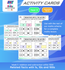 Year 3 | Related Facts With 1s, 10s And 100s Activity Cards | Year 3 ...