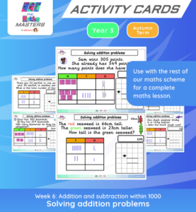 Year 3 | Solving Addition Problems Activity Cards | Year 3 Addition And ...