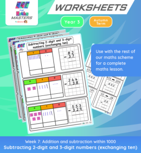 Year 3 | Subtracting 2 Digit And 3 Digit Numbers (exchanging Ten ...