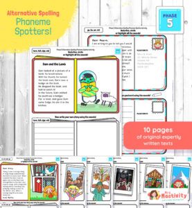 Phase 5 Alternative Spelling Phoneme Spotters Activity | Phase 5 ...