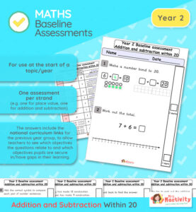 Year 2 | Addition And Subtraction Baseline Assessment | Year 2 Baseline ...