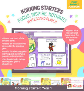 Year 1 Morning Starter PowerPoints Autumn Set 1 – Early Morning Work ...