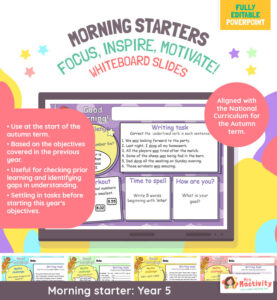 Year 5 Morning Starter PowerPoints | Early Morning Work KS2
