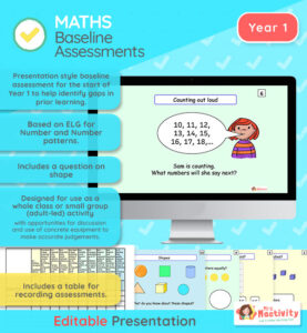 Year 1 | Maths Baseline Assessment | Year 1 Baseline Assessments