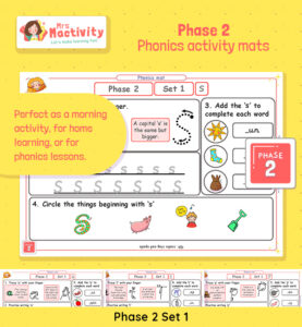 Phase 2 Set 1 Phonics Activity Mats | Phase 2 Phonics Worksheets