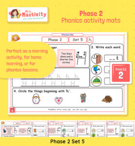 Phase 2 Set 5 Phonics Activity Mats | Phase 2 Phonics Worksheets