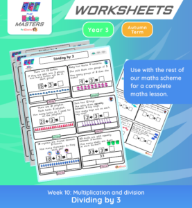 Year 3 | Dividing By 3 Worksheets | Year 3 Multiplication And Division ...