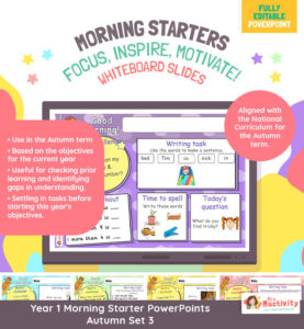 Year 1 Morning Starter PowerPoints Autumn Term Set 3 – KS1 Early ...
