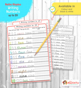 Writing Numbers To 20 Trace And Write Worksheets | White Rose Aligned