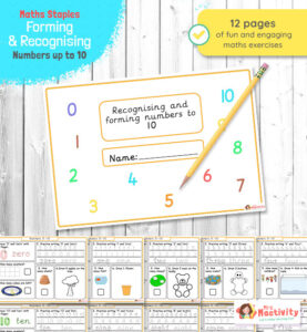 All About Numbers 0-10 Number Formation Workbook | Number Formation EYFS