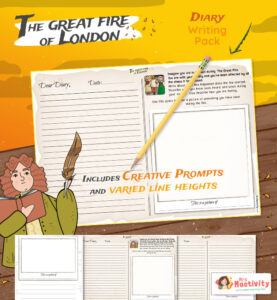 Great Fire Of London Diary Writing Templates | KS1 Great Fire Of London ...