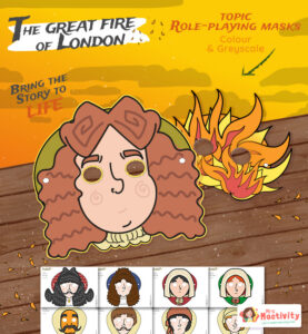 Great Fire Of London Role Play Masks | KS1 Great Fire Of London Drama ...