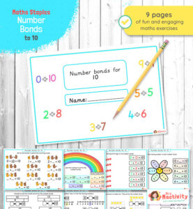 Number Bonds To 10 Activity Workbook | Number Bonds To 10 Worksheets