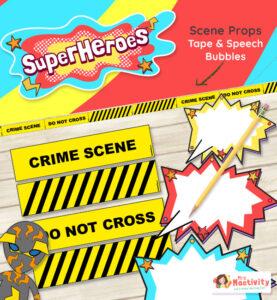 Superheroes Crime Scene Resources | Superheroes EYFS Resources