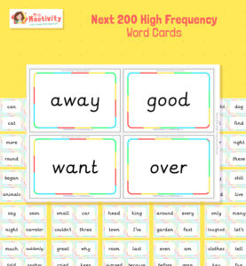 Next 200 High Frequency Word Cards | High Frequency Word Resources