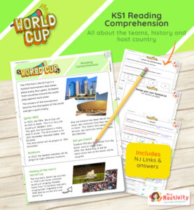 KS1 Men's World Cup 2022 Reading Comprehension | Men's World Cup 2022 ...