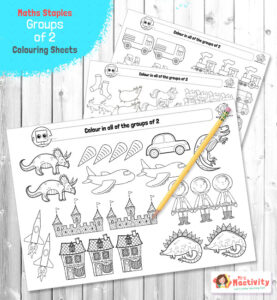 Groups Of 2 Colouring Activity | Counting In 2s Resource EYFS KS1