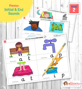 Phase 2 Initial And End Sounds CVC Word Activity | Phase 2 CVC Word ...