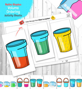 Volume And Capacity Size Ordering Activity | People Who Help Us ...