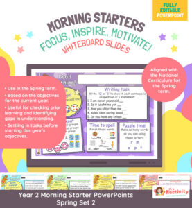 Year 2 Morning Starter PowerPoints | No-Prep Daily Activities
