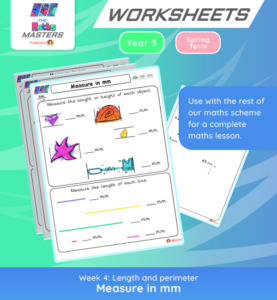 Year 3 | Measure In MM Worksheets | Year 3 Length And Perimeter Worksheets
