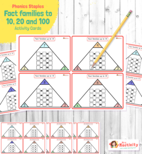 Fact Families To 10, 20 And 100 Activity Cards | Fact Family Resources KS1