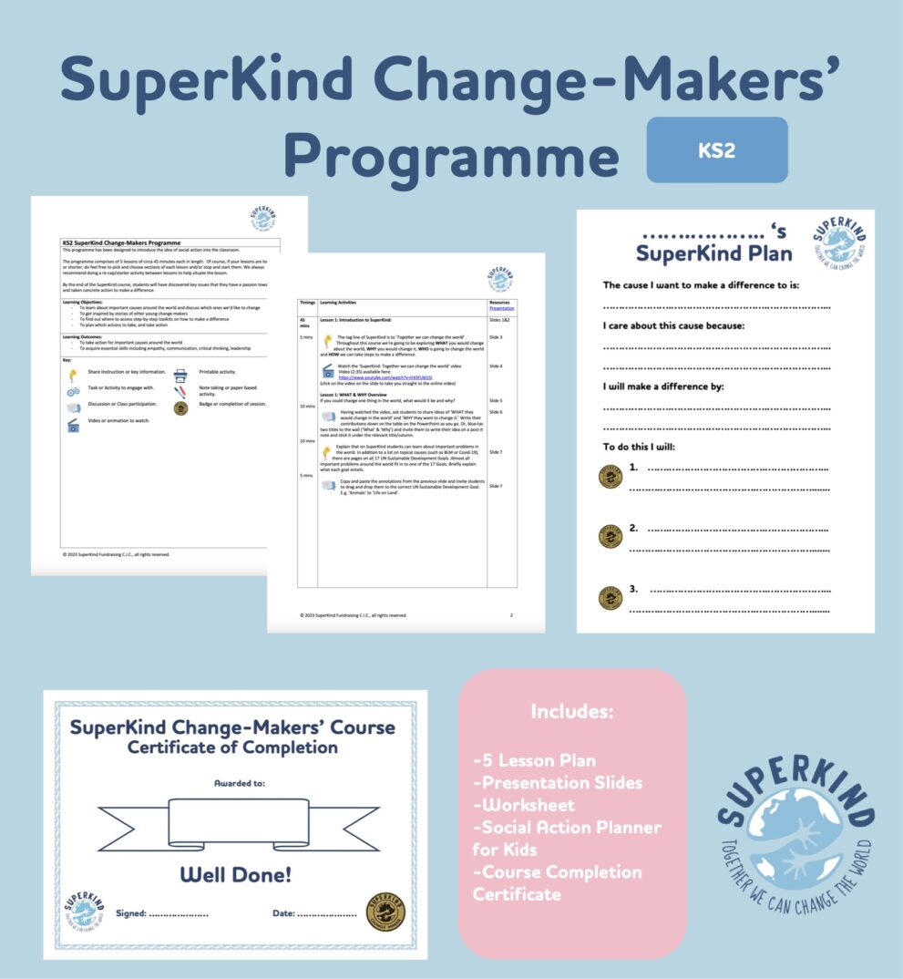 5-lesson SuperKind Change-Makers’ Programme | Free PSHE Resources