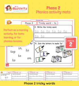 Phase 2 Tricky Words Phonics Activity Mats | Tricky Words Resources