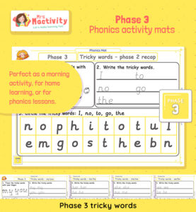 Phase 3 Tricky Words Phonics Activity Mats | Tricky Words Resources
