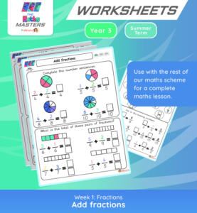 Year 3 | Add Fractions Worksheets | Year 3 Fractions Worksheets