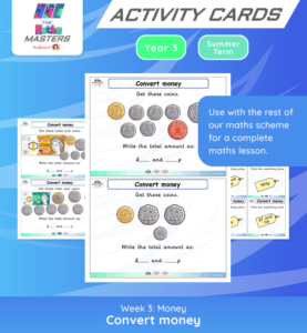 Year 3 | Convert Money Activity Cards | Year 3 Money Resources