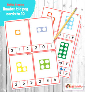 Number Tile Peg Cards To 10 | Numicon Activities