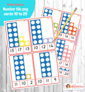 Number Tile Peg Cards To 20 | Numicon Activities